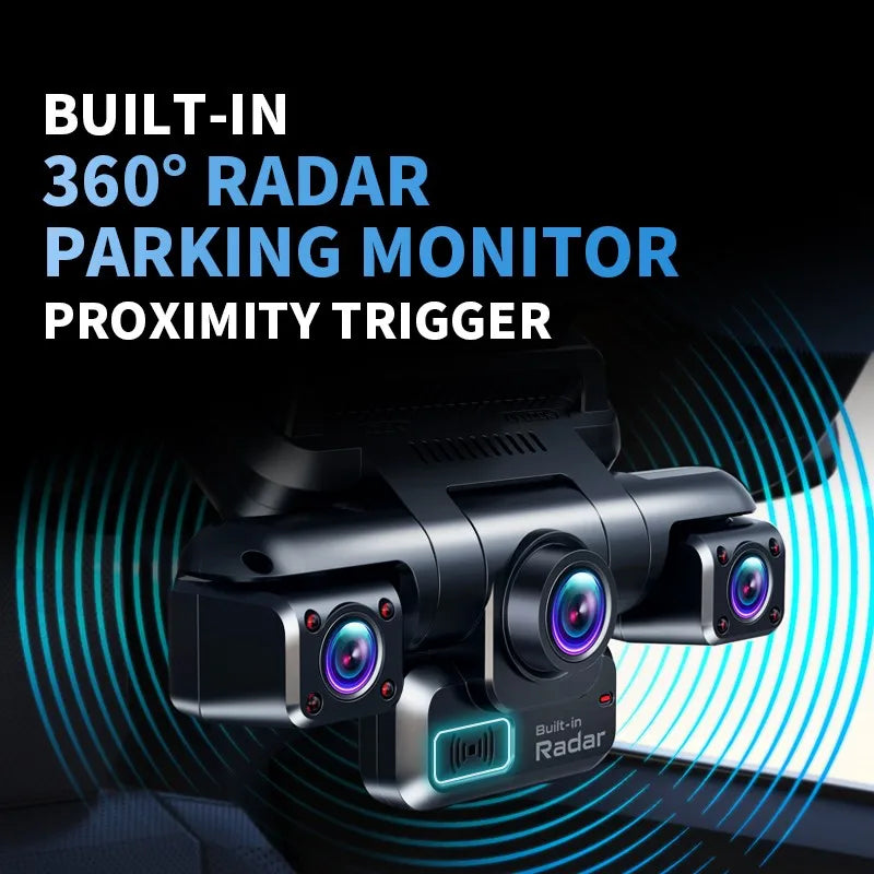 TiESFONG 4CH GPS Dash Cam i7pro Front 4K/2K+3*1080P for Car 360 DVR Ca ...