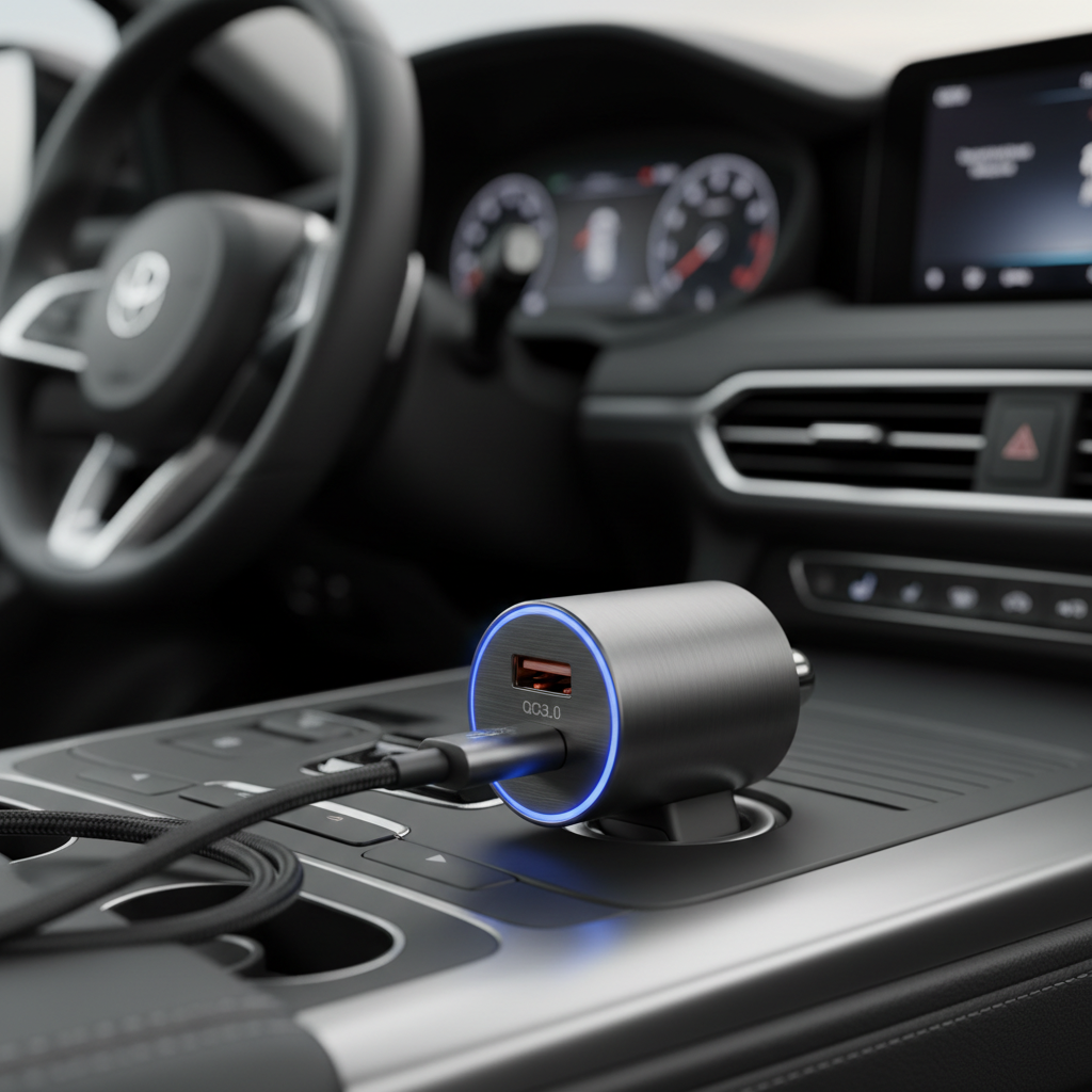 100W Mini Car Charger Lighter Fast Charging for iPhone QC3.0 Mini PD U ...